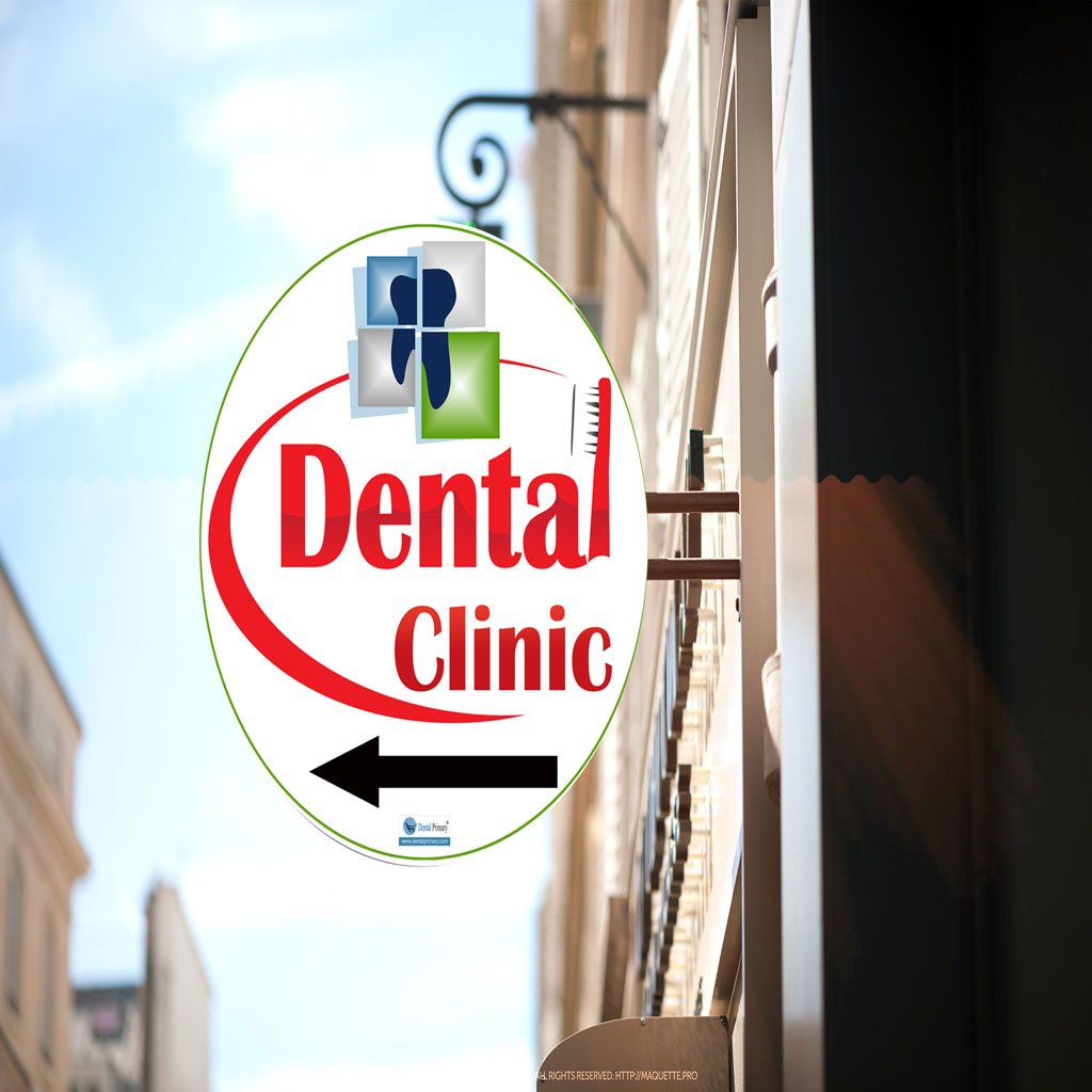 Round Dental Signboards - Dental Primary